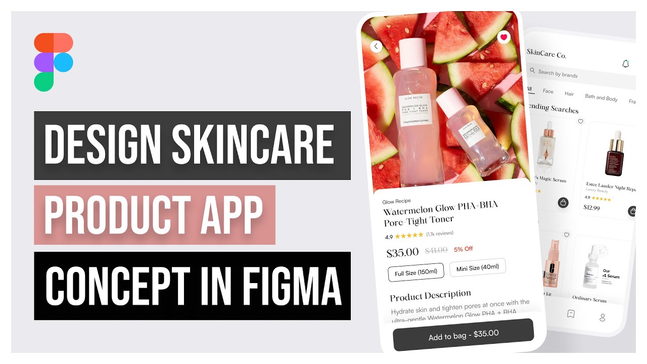 Designing a SkinCare Products App in Figma | Step by Step Tutorial ...