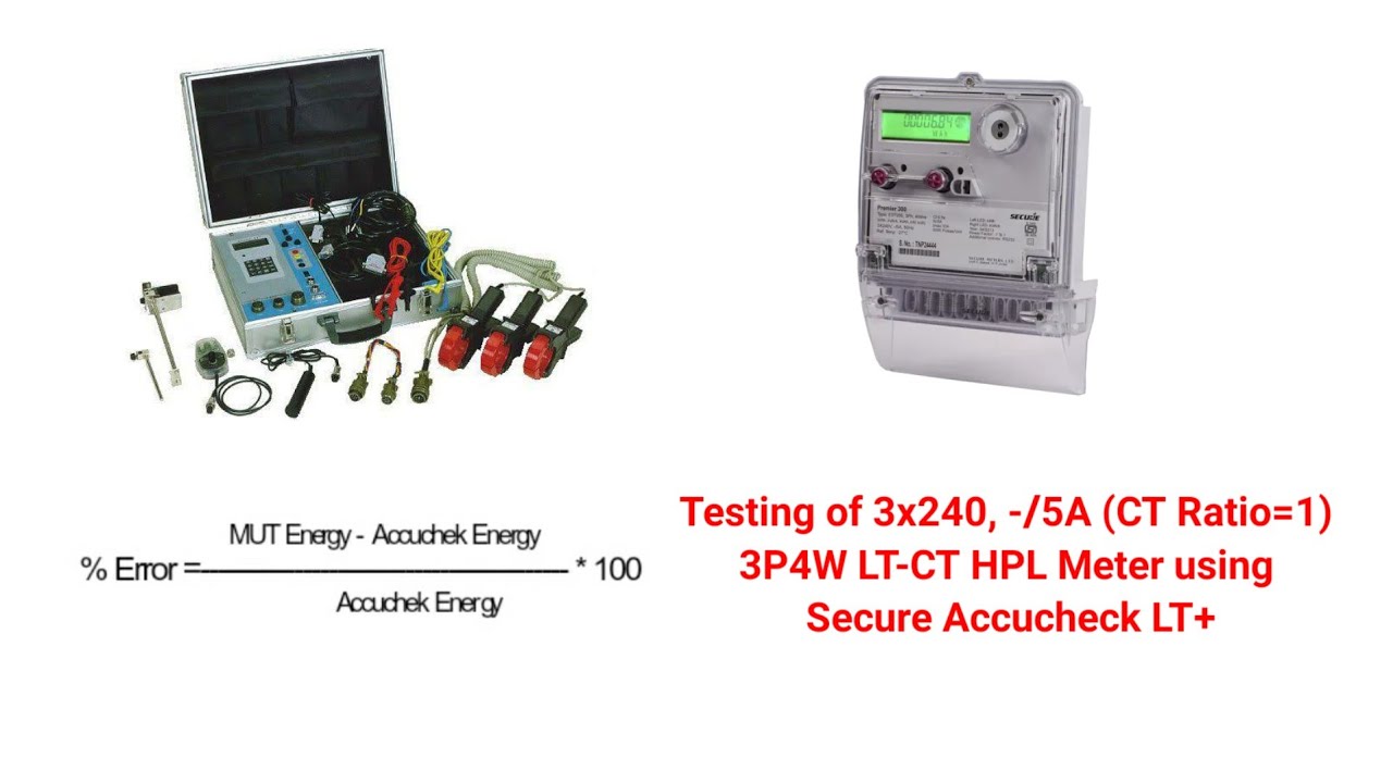 Testing of LT-CT 3x240V, /5A LT-CT HPL Smart Meter using Secure ...