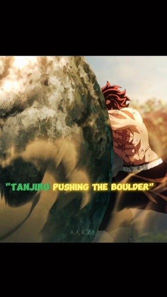 TANJIRO AND INOSUKE PUSHING BOULDER MEANWHILE ZENITSU🤯🥶 #demonslayer # ...