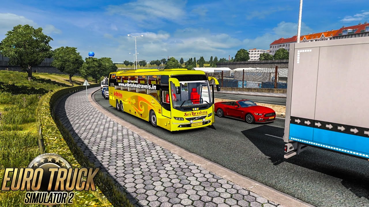 EURO TRUCK SIMULATOR 2 INDIAN BUS MOD - SHRI KRISHAN TRAVELS - VOLVO ...