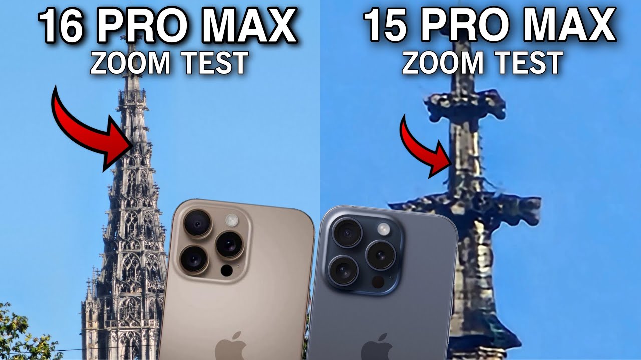 iPhone 16 Pro Max Vs iPhone 15 Pro Max Live Camera Zoom Test Comparison ...