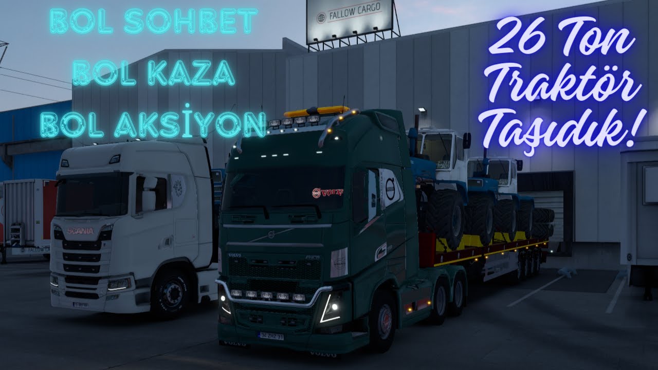 26 Ton Traktör Taşıdık | İstanbul -Aydın | ETS'2 - YouTube
