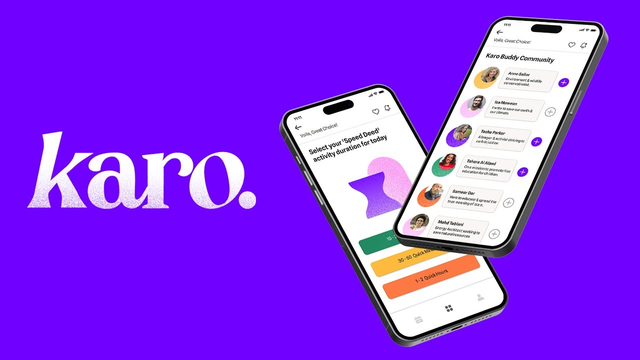 Karo - An Intuitive Volunteering & Altruism App - YouTube