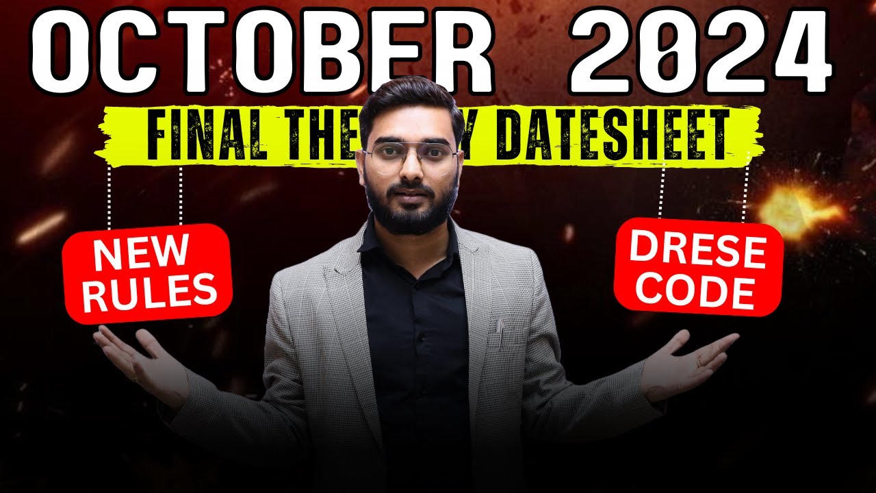 Official Datesheet | Exam Hall Rules | OMR & Answer Sheet | Important ...