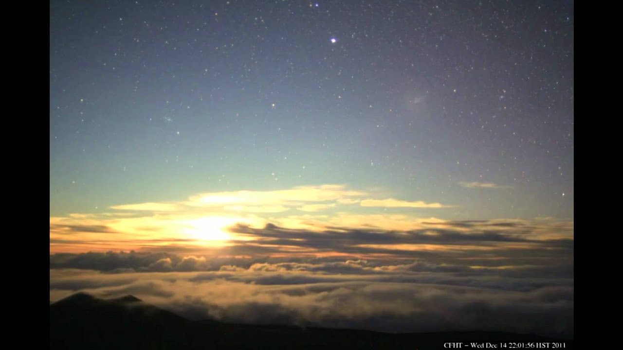 Complete December 2011 Archive of CFH Telescope CloudCam Time-Lapse !! - YouTube