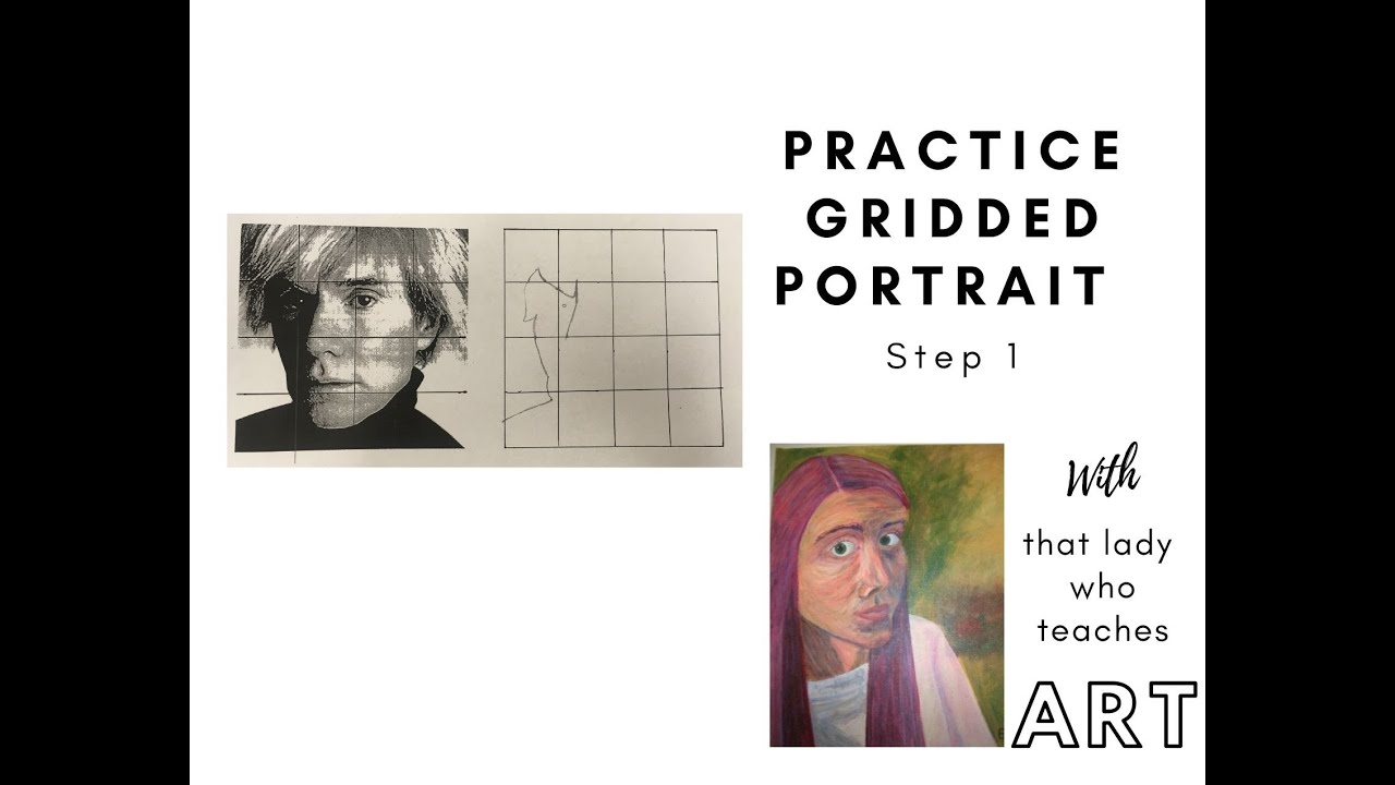 Practice Gridded Portrait -Step 1 - YouTube