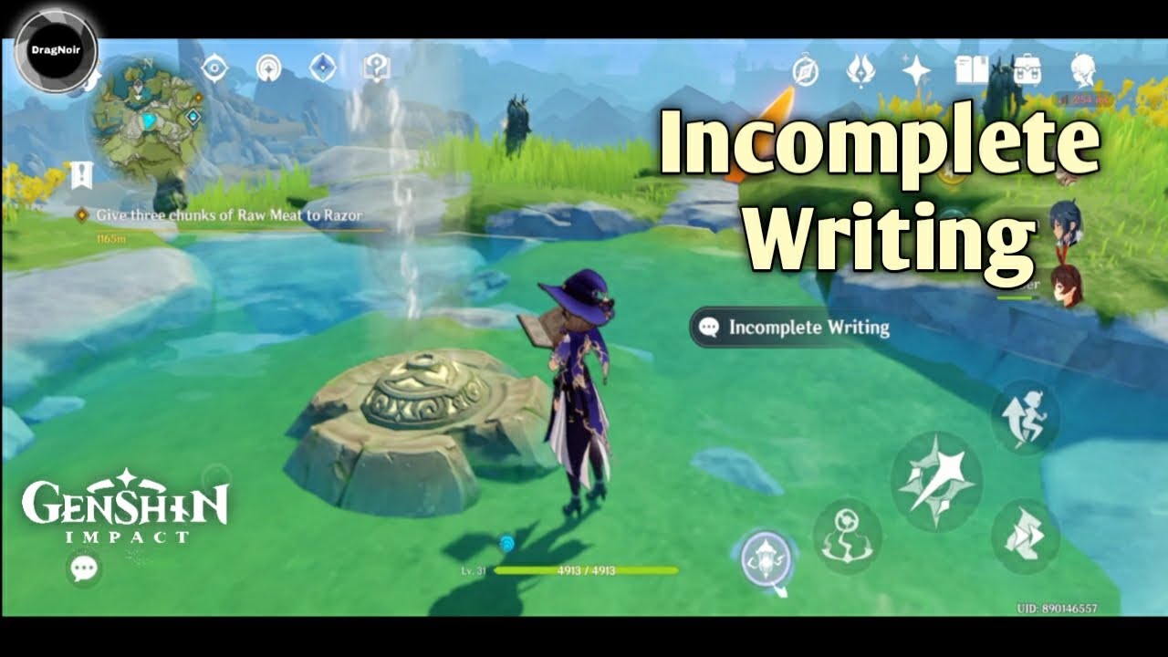 Incomplete Writing | Genshin Impact - YouTube