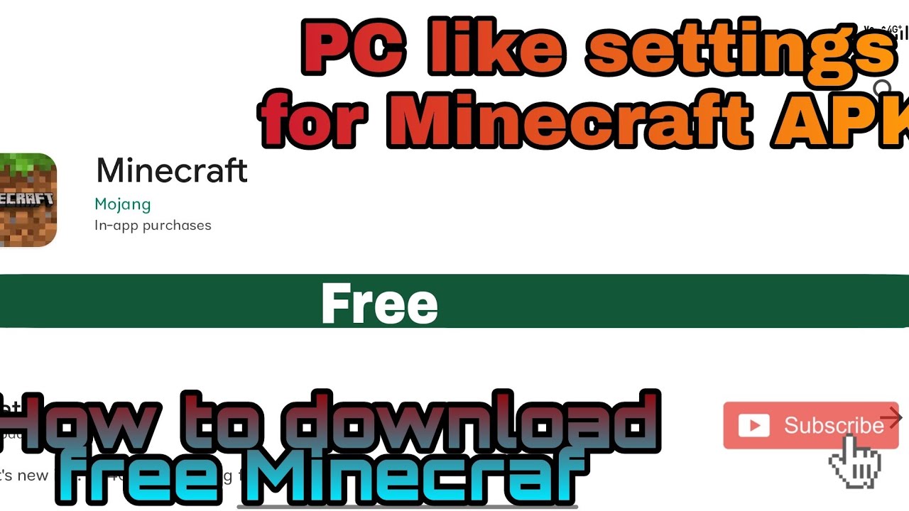 how to download Minecraft for free|| basic PC lite settings for||follow ...