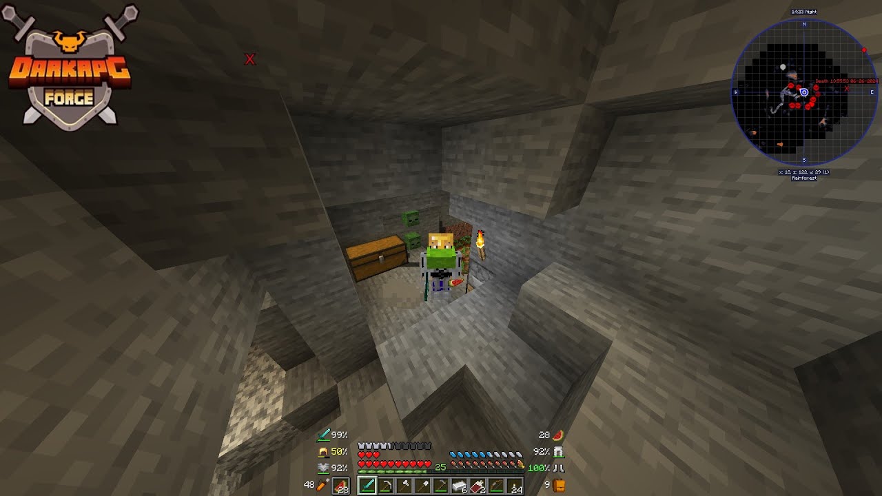 Minecraft Modpack (DarkRPG) Let's Play Part 2 Purpose N Progression ...