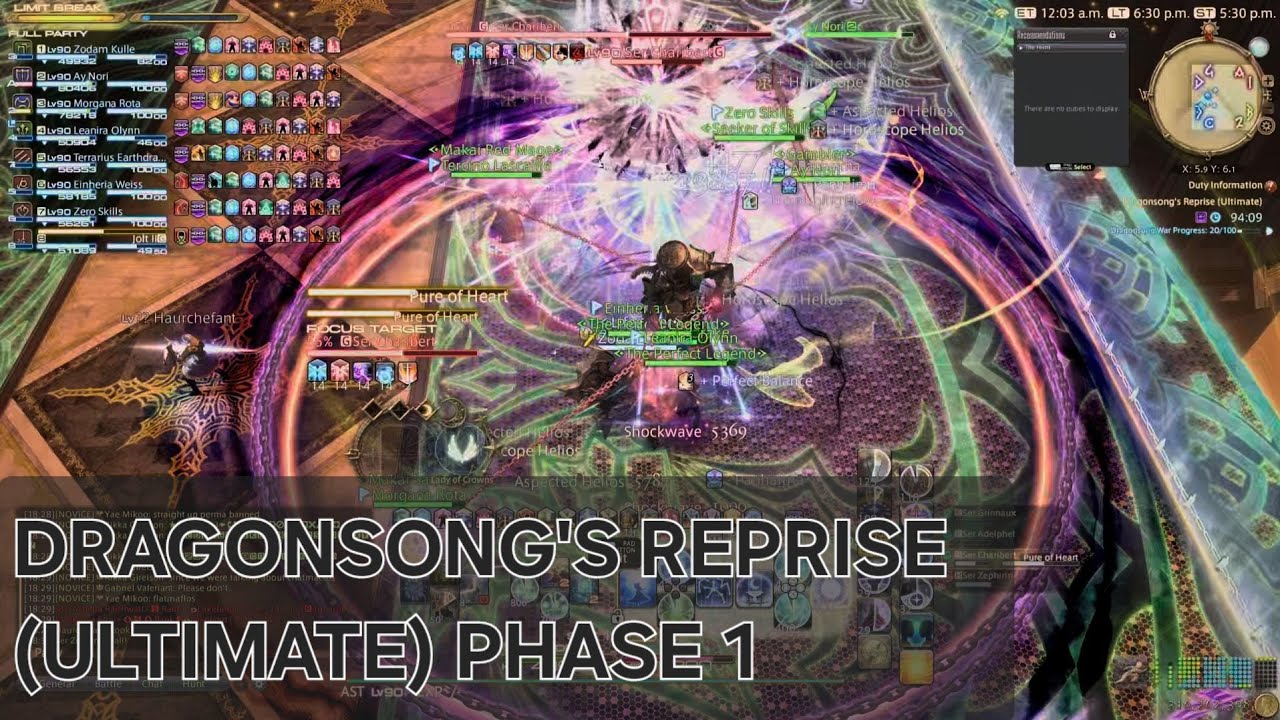 Final Fantasy XIV: Endwalker DSR [Ultimate] Phase 1 Clear Patch 6.1 ...