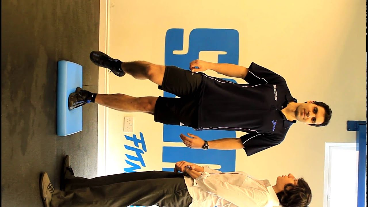 Proprioceptive exercise - single leg stand - YouTube