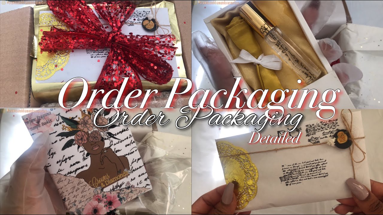 Pack Orders w/ Me | Step By Step Of How I Package MY Orders | Perfume ...