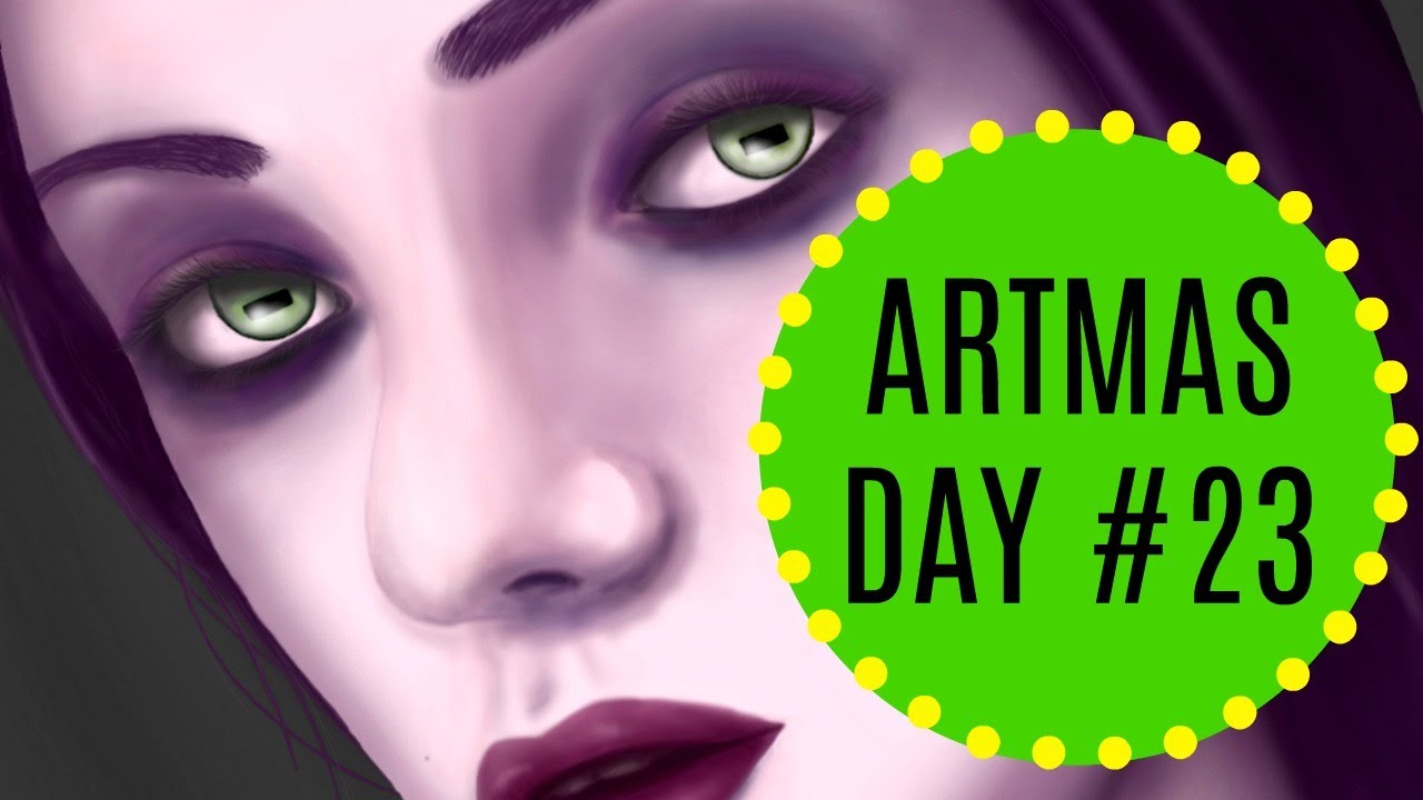 Artmas #23 | Digital | Time Lapse Painting - YouTube