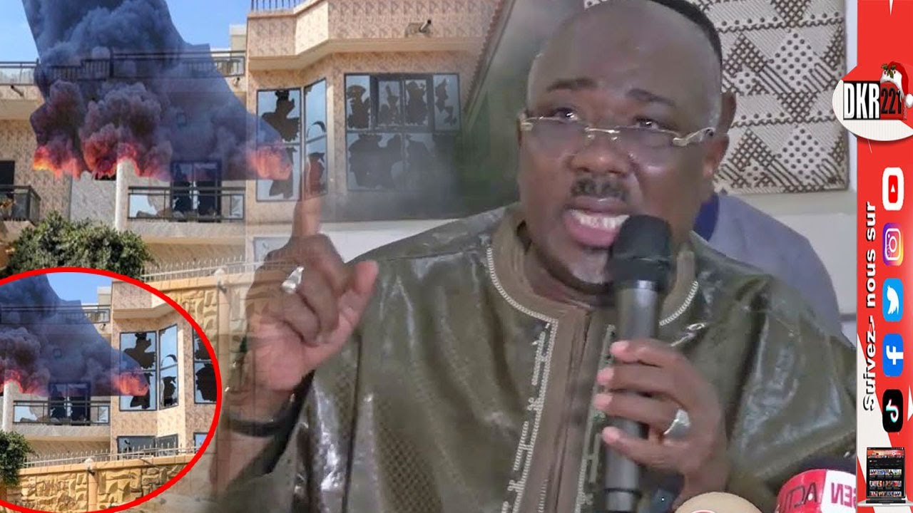 DIRECT - Conférence de Presse de Farba Ngom sur sa Maison brûlée lors ...