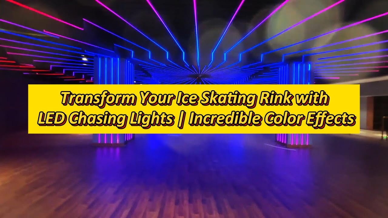 Amazing LED Rainbow Chasing Lights for Ice Skating Rinks | Breathtaking ...