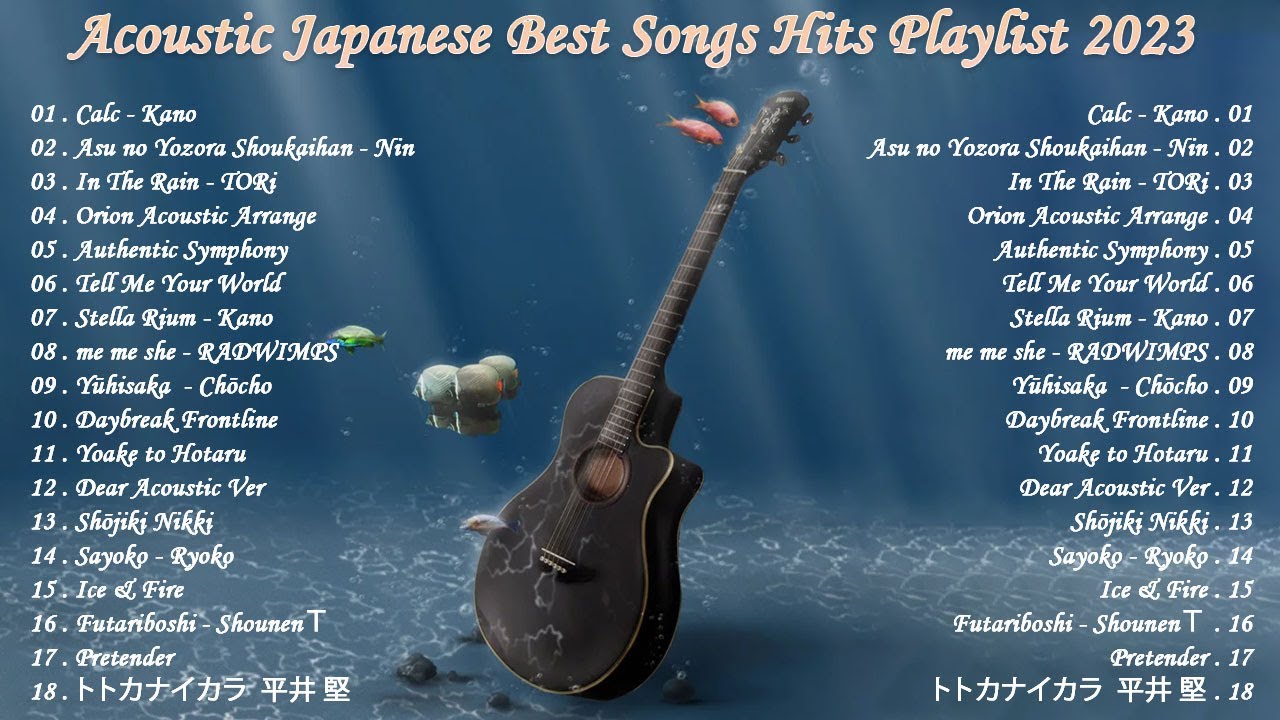The Best Acoustic Japanese Songs Collection | Acoustic Japanese Best ...