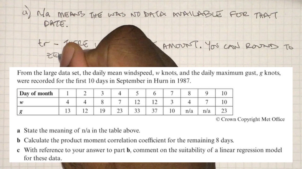 Calculating the Correlation Coefficient (PMCC - Product Moment ...