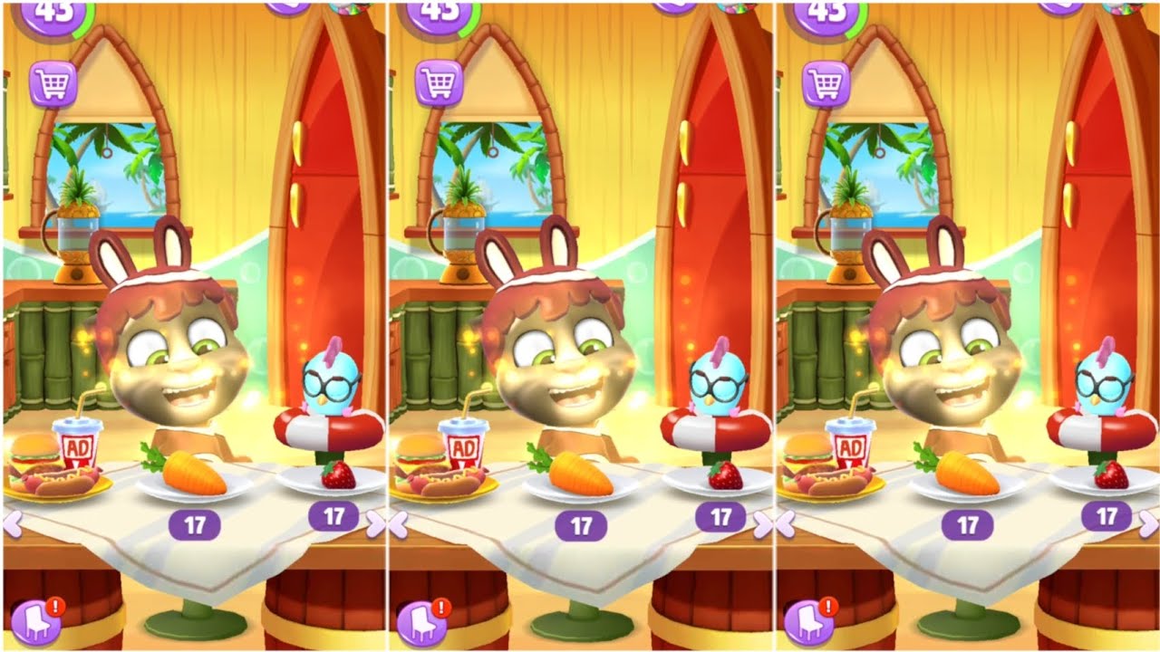 Talking Tom 2 Cat | Eating Food 🍇🍉 - YouTube