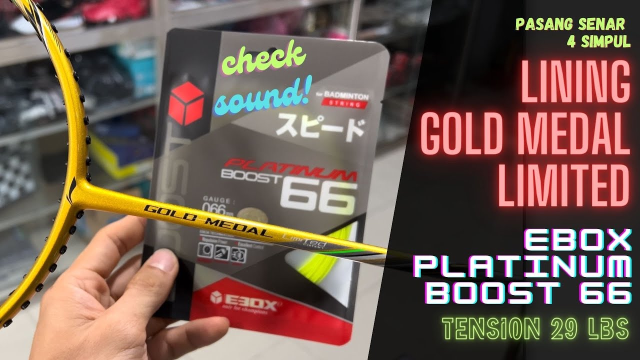 LINING Gold Medal Limited & EBOX Platinum Boost 66 yellow M29 C29 - YouTube