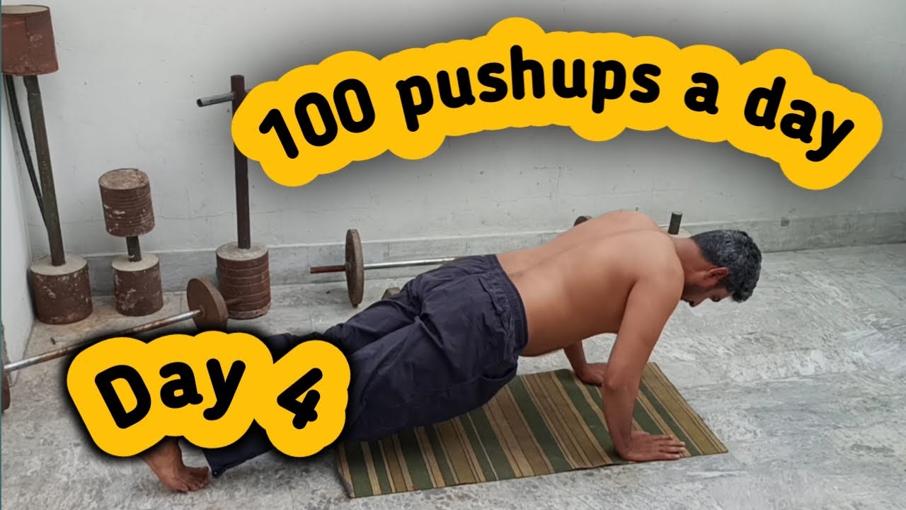 100 pushups a day for 30 days | Day 4 | Body transformation - YouTube