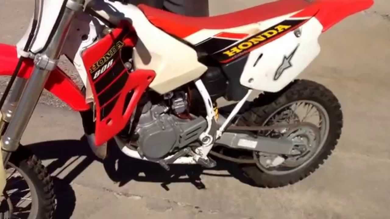 2001 Honda CR80R - YouTube