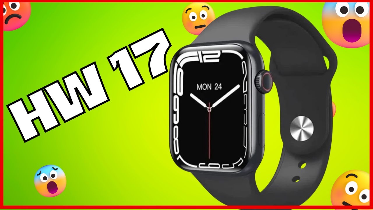 SMARTWATCH HW17 Preto IWO Serie 7 Pro Max - YouTube