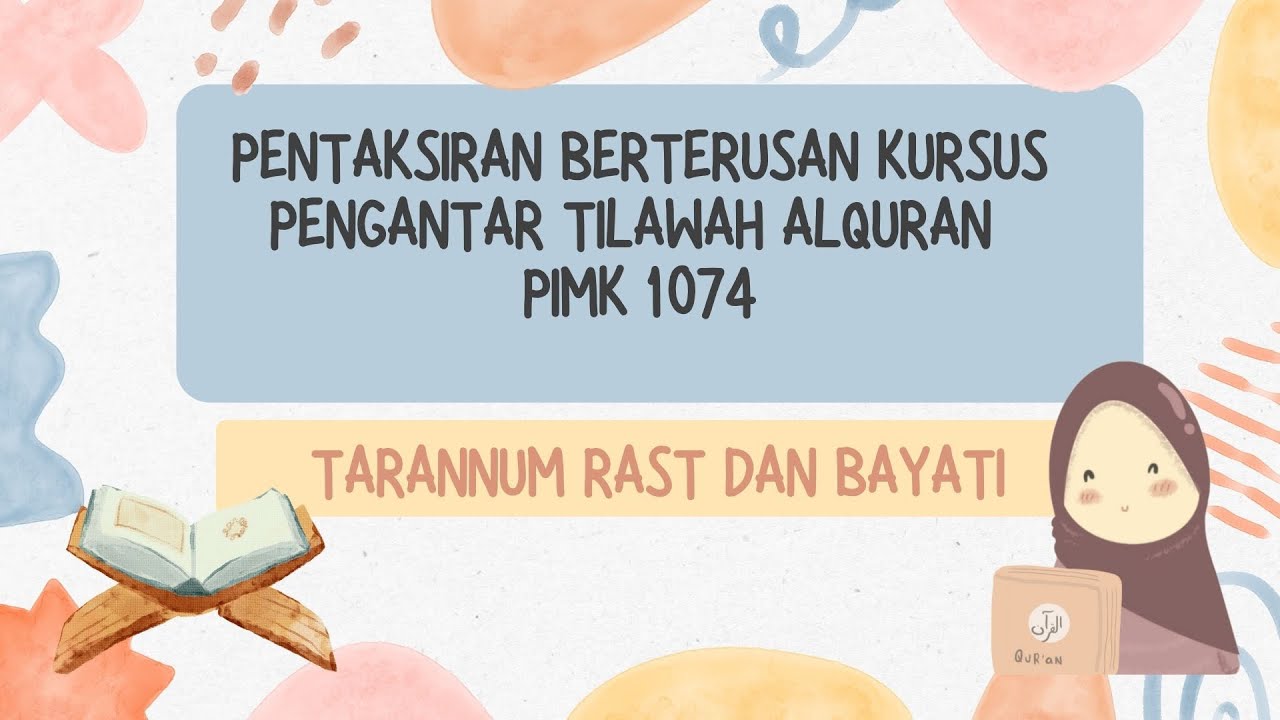 Tarannum bayati dan rast (surah al- waqiah) - YouTube