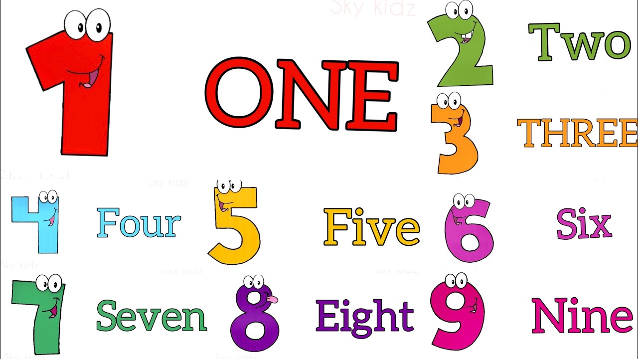 1234 Numbers Spelling | Learn 1 to 10 Numbers For Nursery | Numbers ...