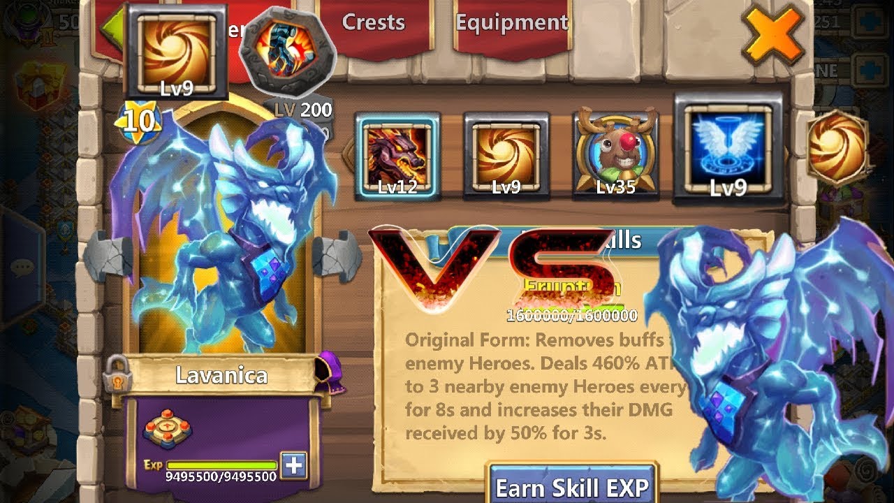 9 Sacred Light | Stone Skin | Lavanica | VS | 9 Revive | Castle Clash ...