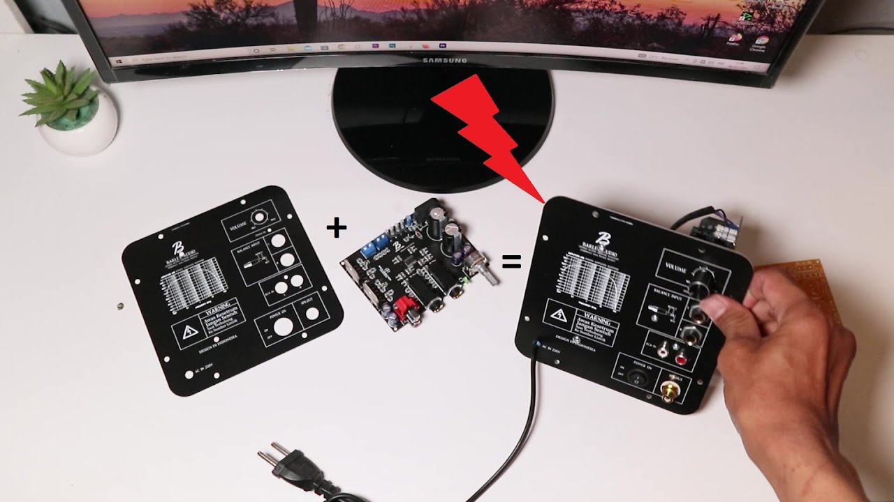 STEREO Aktif Flat Amplifier TDA7265 Plate Panel (PART2) - YouTube