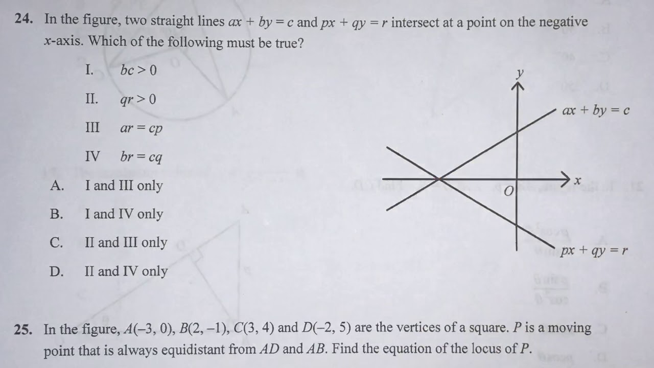1819 YE S5 MC Q24 Graph of st lines - YouTube