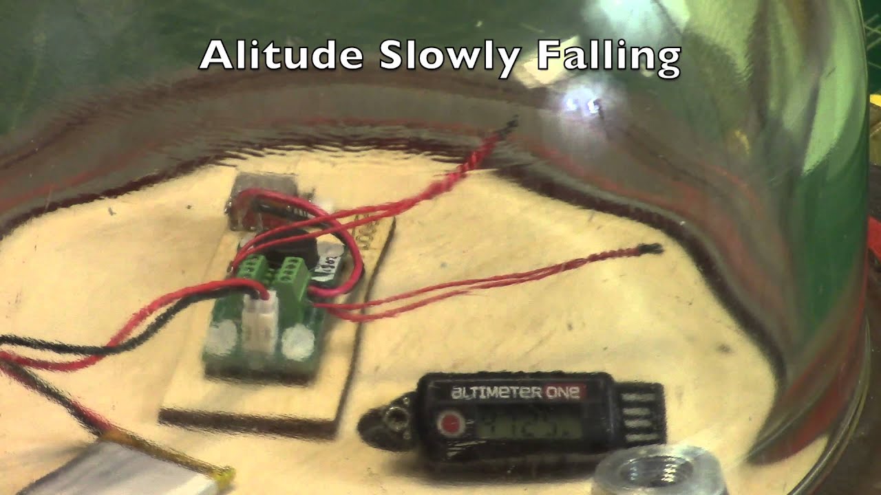 Easy Mini Altimeter - vacuum test - YouTube