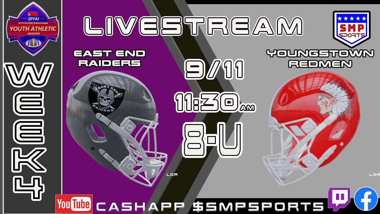 Youngstown Redmen vs East End Raiders 8-U - YouTube