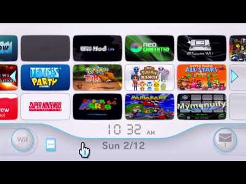 My Nintendo Wii Menu 2.12.2023 - YouTube