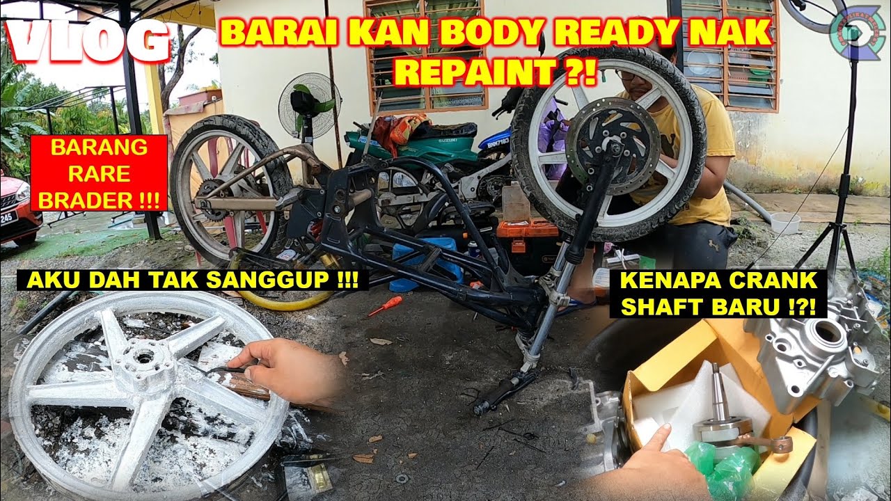 VLOG PROJECT KAWA RR150 SADAI AKU | NAK REPAINT | SPORTRIM RARE KR150 ...