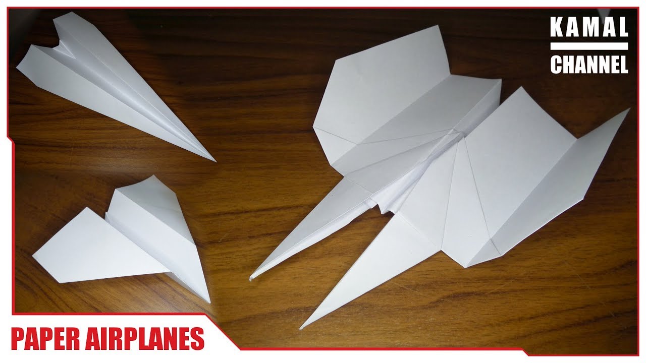 How to make EASY PAPER AIRPLANES. DIY - YouTube