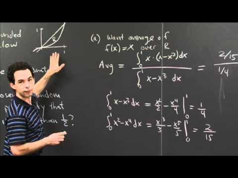 Average x-Coordinate in a Region | MIT 18.01SC Single Variable Calculus, Fall 2010 - YouTube