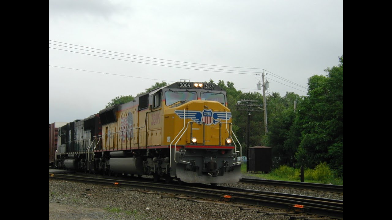 CSX Q351 Mixed Freight Train Schenectady NY 6-14-2003 with ex Southern ...