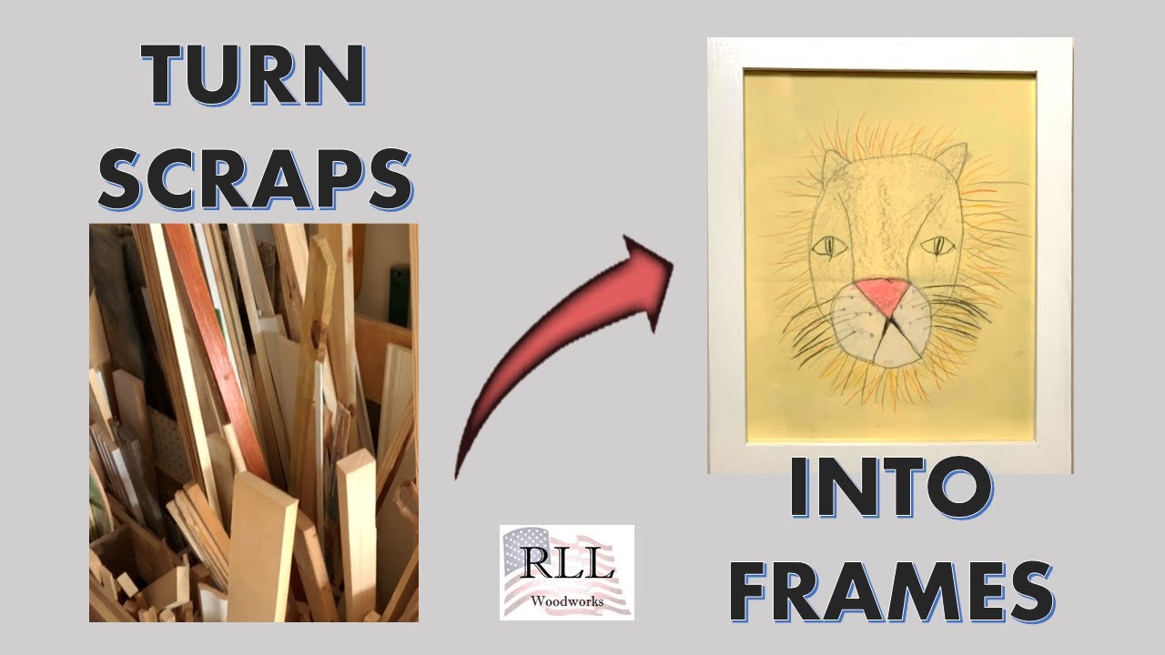 Turn Wood Scraps Into A DIY Picture Frame - YouTube