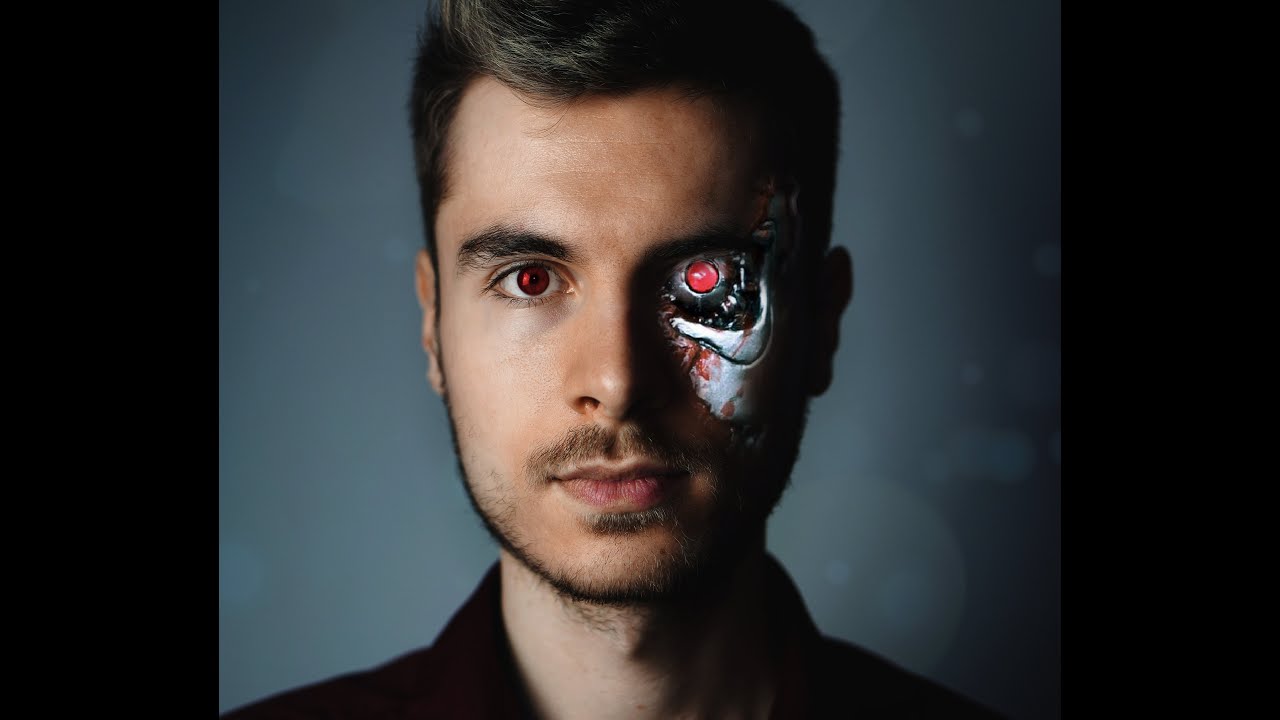 Photoshop tutorial terminator face Terminator Effect - YouTube