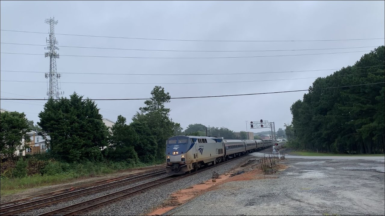 AMTK 152 Leads Amtrak 19 Thru Duluth, GA 8/22/2021 - YouTube