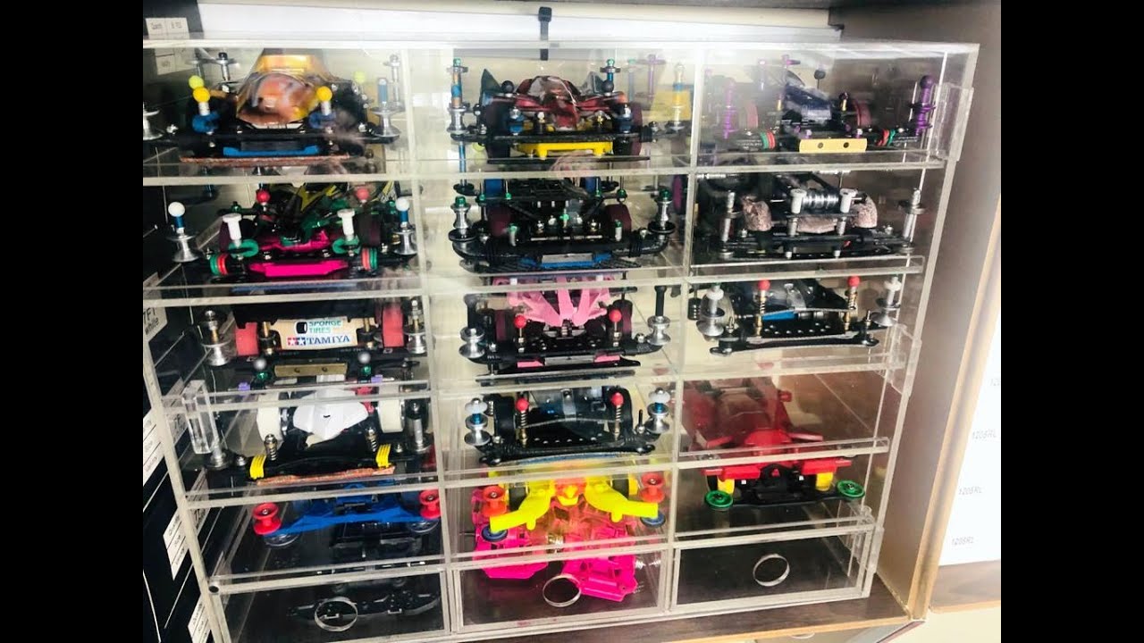 acrylic box for tamiya mini 4wd and some of my build - YouTube