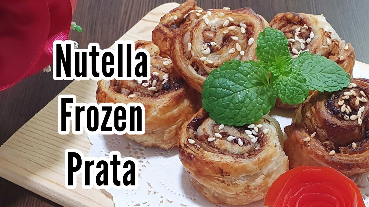 Nutella Prata Roll/Frozen Prata Idea/Airfryer Recipe - YouTube