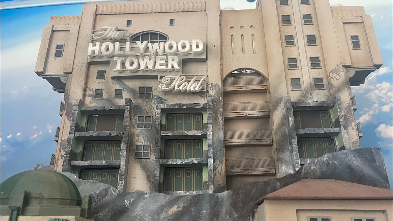 LARGE! Tower of Terror Model - YouTube