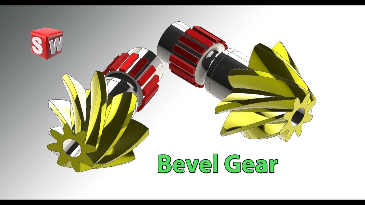 Bevel Gear by Solidworks - YouTube