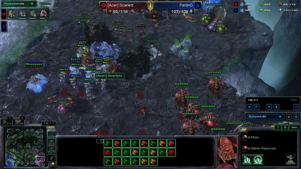 SeKo Starcraft - Scarlett vs Parting - Game 2 - Red Bull Battlegrounds ...