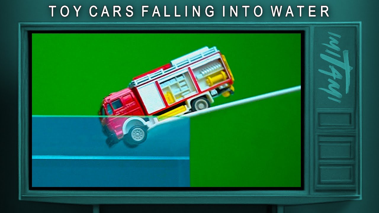 Experiment: Toy Cars Falling into Water | Free Fall | Cars Fall in the ...
