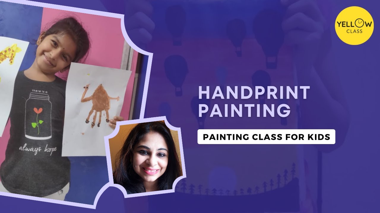Handprint Painting Class for kids | Painting Class | Beautiful Painting ...