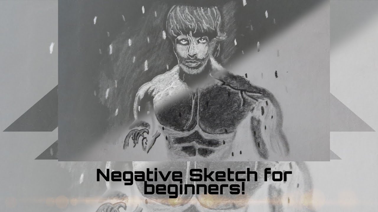 Negative Sketch | Beginner level | Nik's Artwork - YouTube