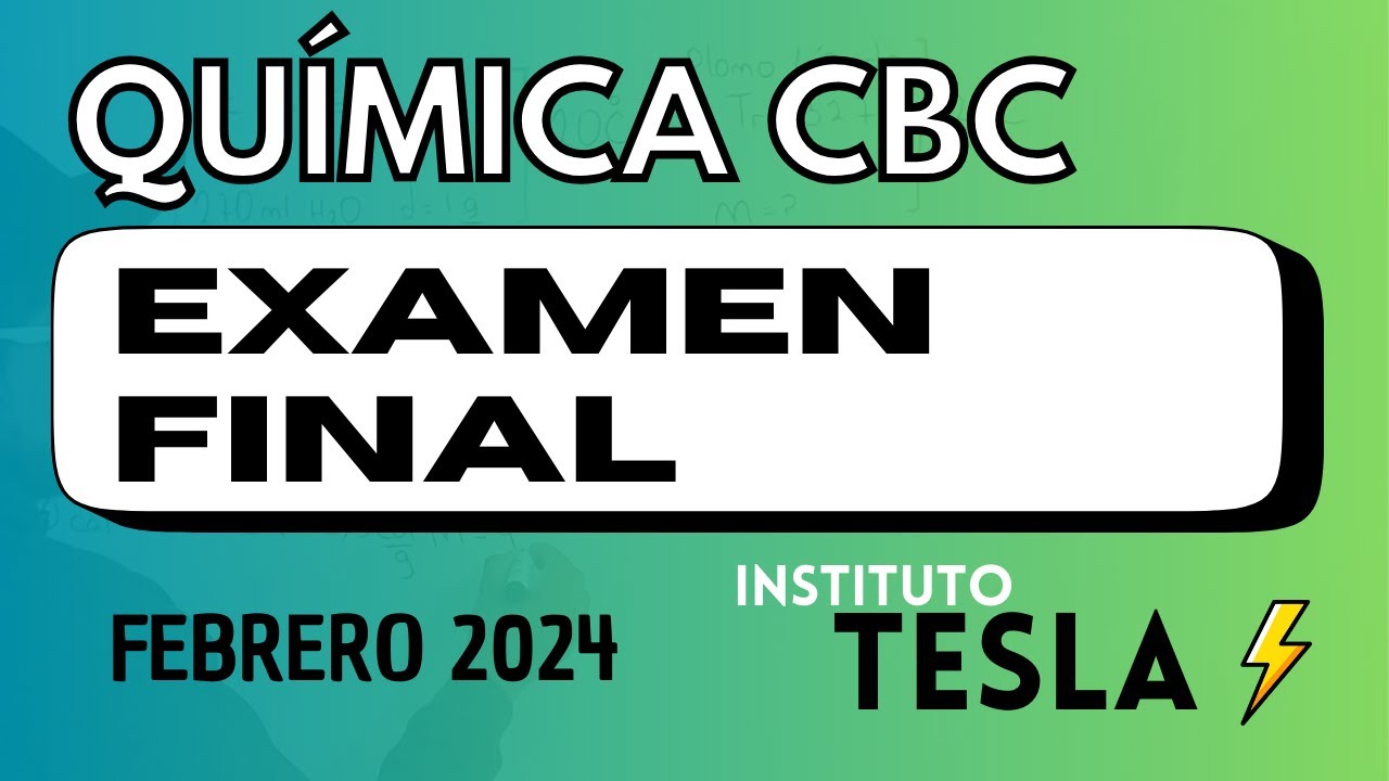|QUÍMICA CBC| - 🔥EXAMEN FINAL RESUELTO CATEDRA DI RISIO 21 DE FEBRER O ...